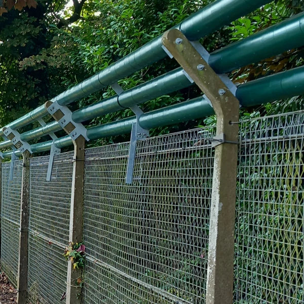 Installing Roller Barrier on Mesh Fencing